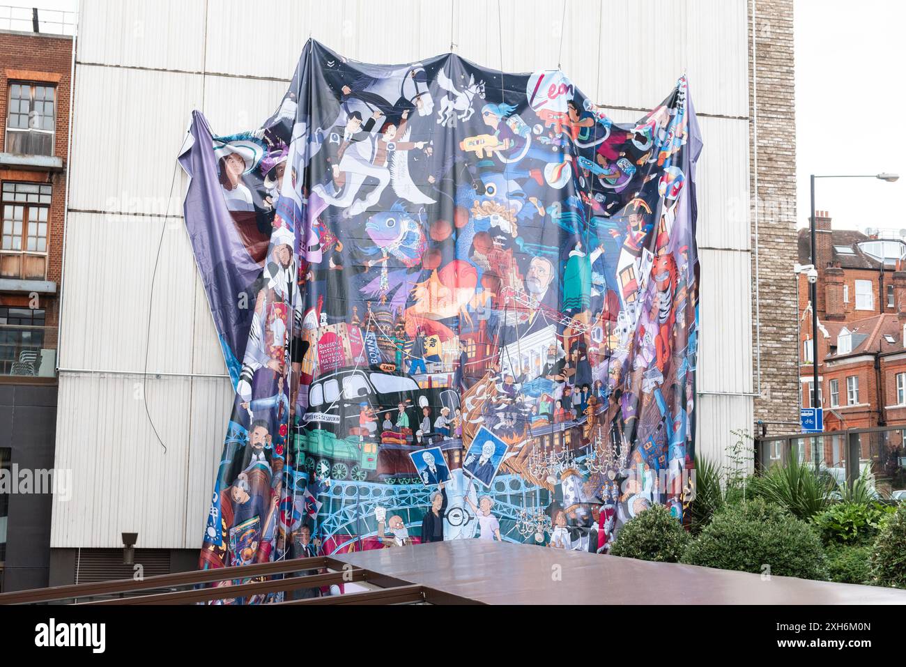 London, 12 July 2024, London Jewish Mural installation at JW3 Community ...