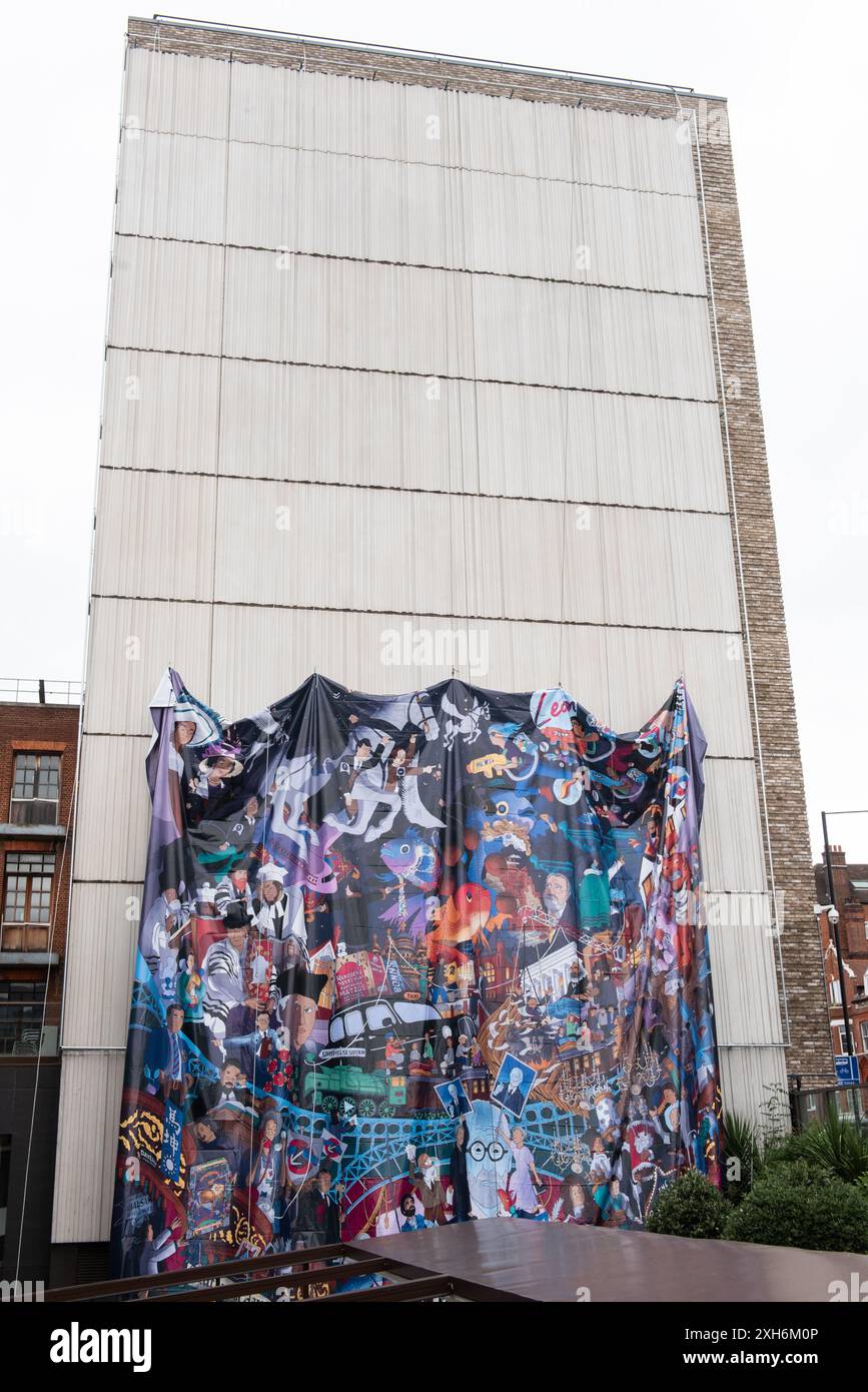London, 12 July 2024, London Jewish Mural installation at JW3 Community ...