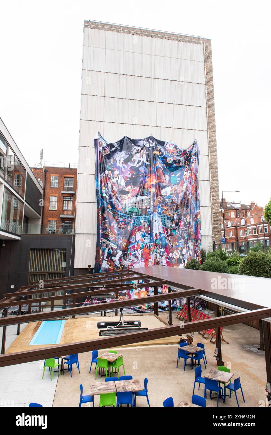 London, 12 July 2024, London Jewish Mural installation at JW3 Community ...
