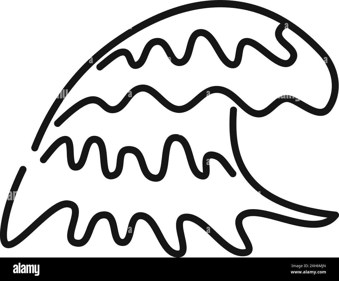 Wave crashing surf Stock Vector Images - Alamy