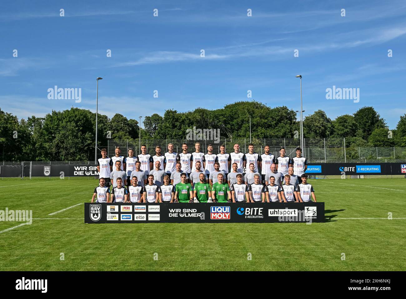 09 July 2024, Baden-Württemberg, Ulm: Soccer: 2nd Bundesliga, team ...