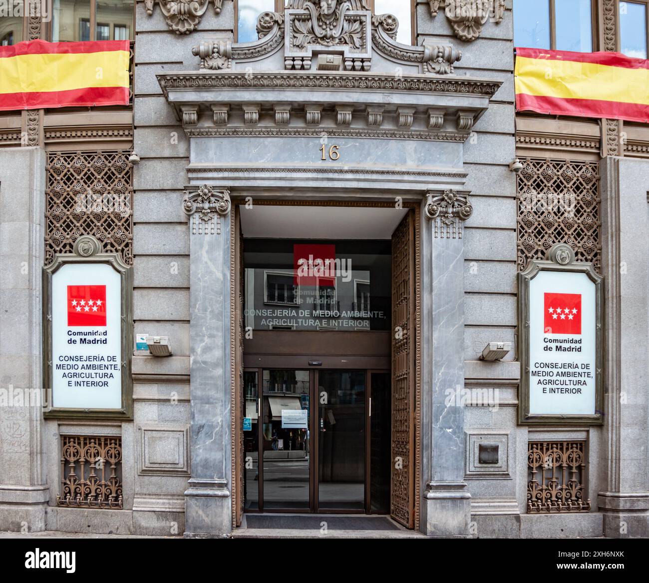 06.19.2024, Madrid, Spain: Building entrance of the Ministry of ...