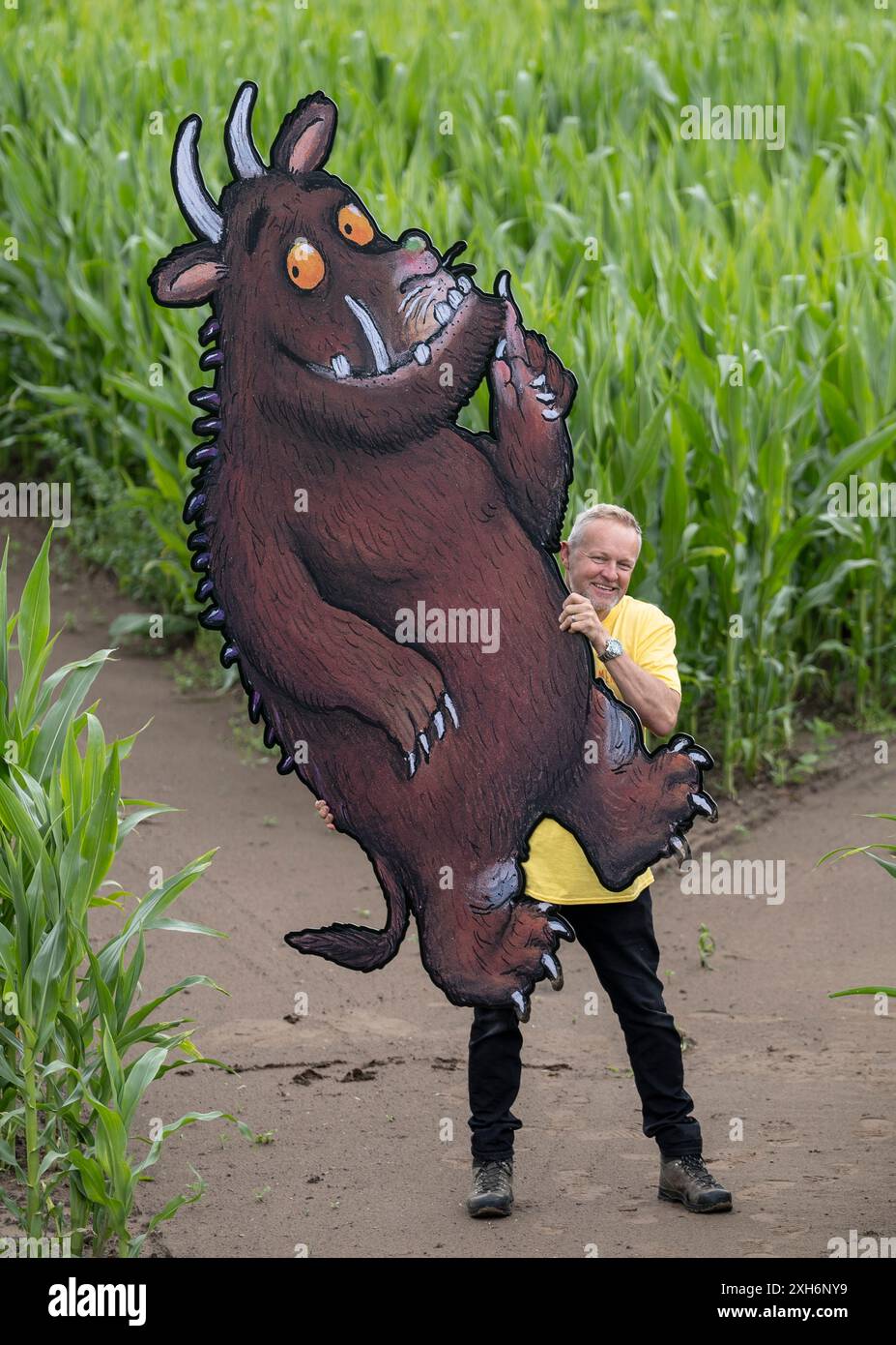 Farmer Tom Pearcy during the press launch of this year's York Maze ...