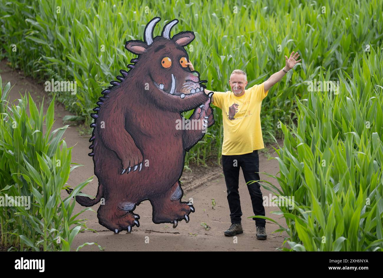 Farmer Tom Pearcy during the press launch of this year's York Maze ...
