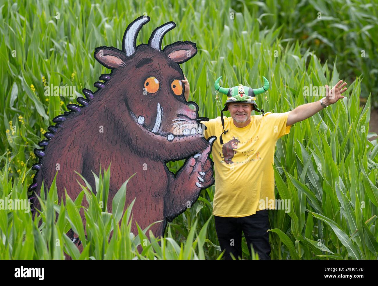 Farmer Tom Pearcy during the press launch of this year's York Maze ...