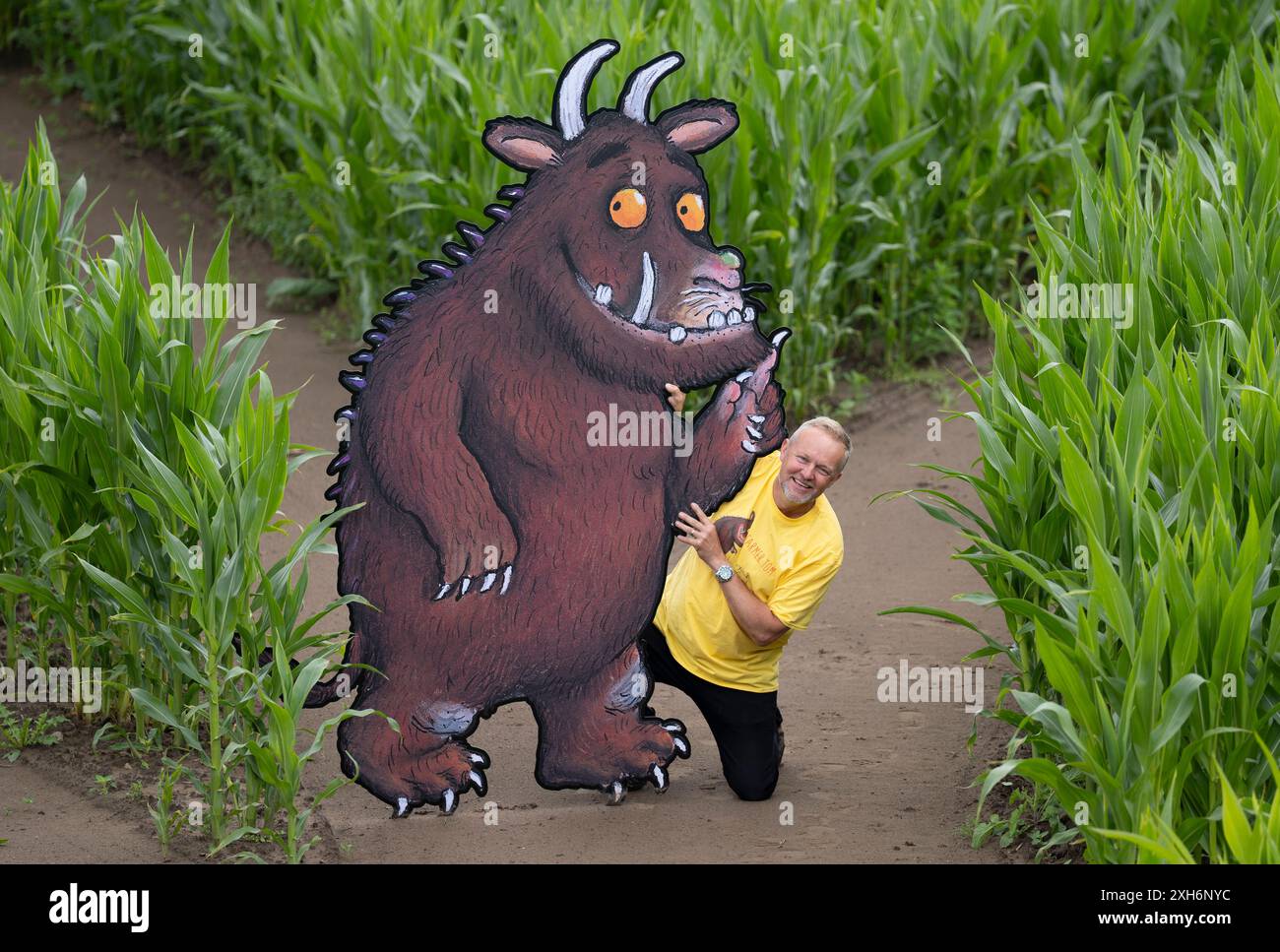 Farmer Tom Pearcy during the press launch of this year's York Maze ...