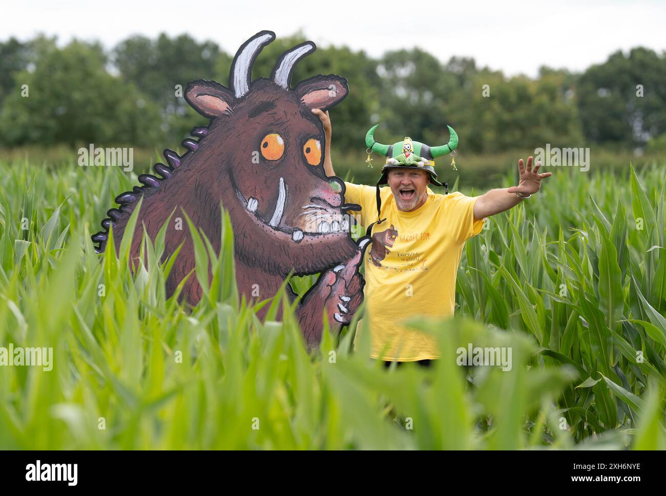 Farmer Tom Pearcy during the press launch of this year's York Maze ...