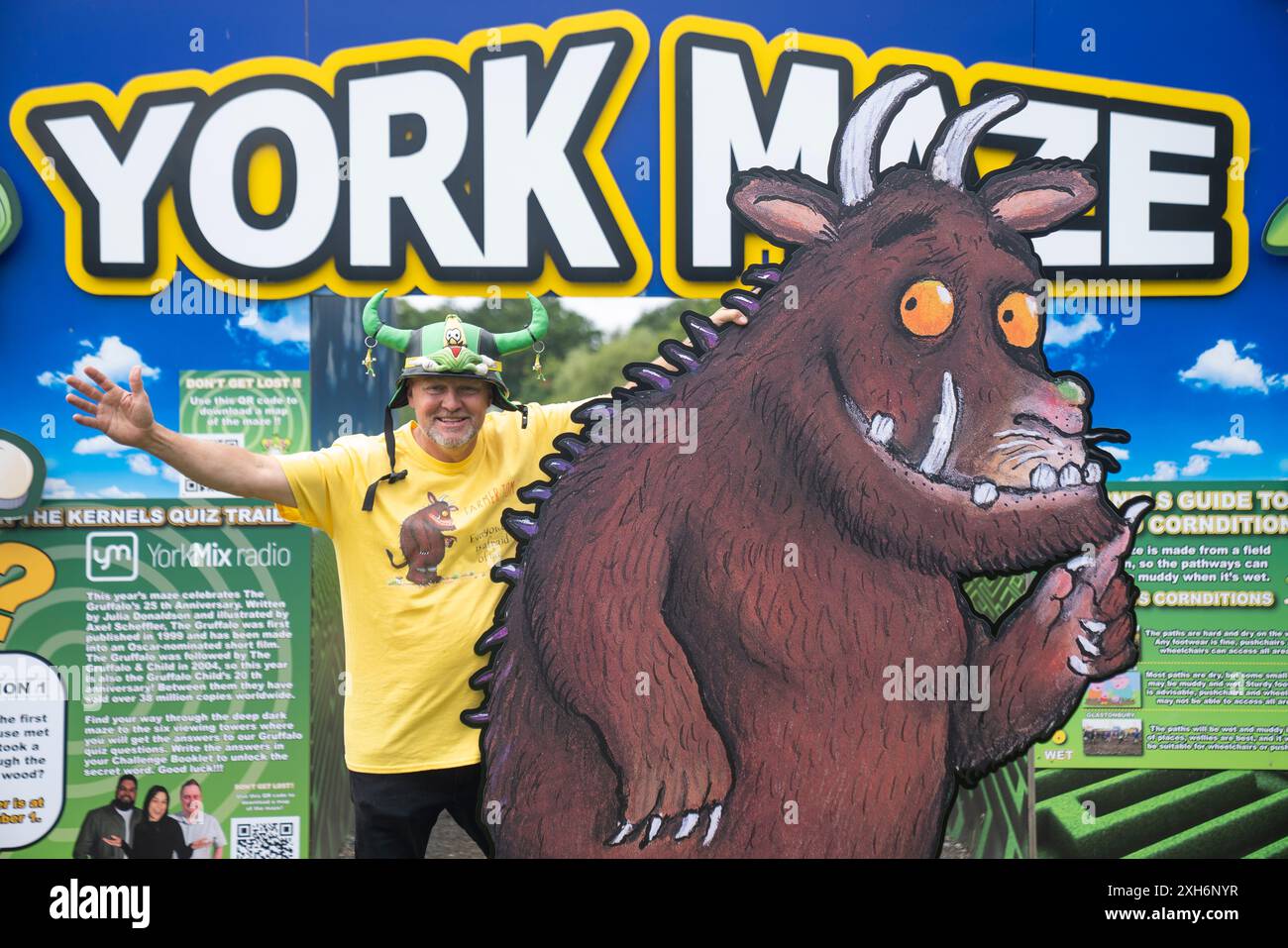 Farmer Tom Pearcy during the press launch of this year's York Maze ...