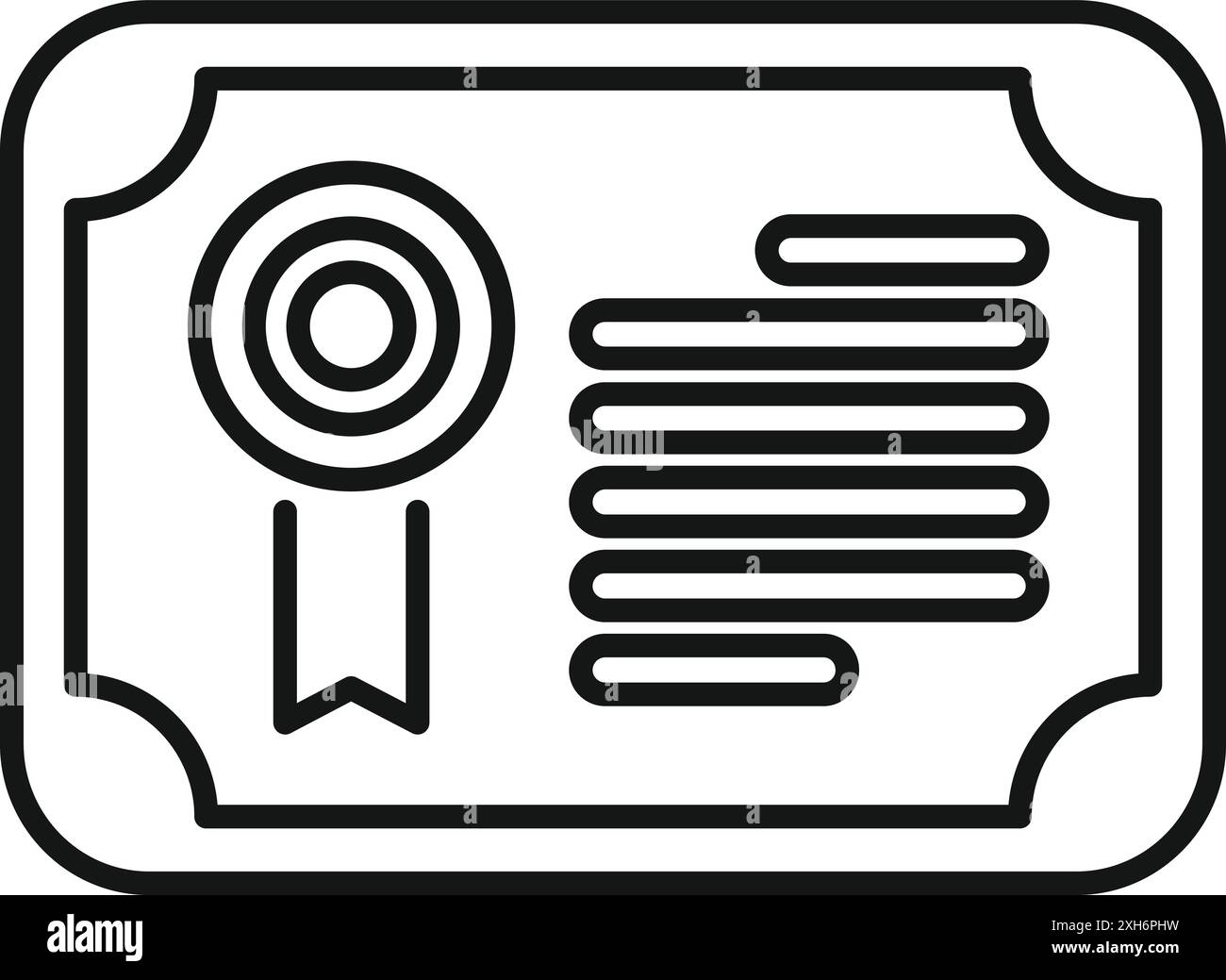 Official certificate featuring ribbon with round element emphasizing ...