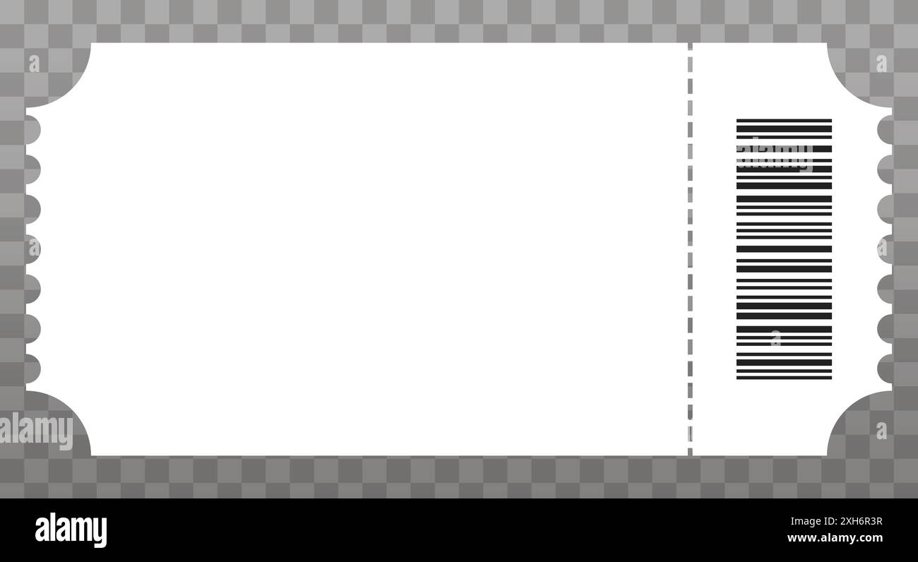 Blank Concert Ticket Template Ticket SVG | Ticket Template Svg | Empty