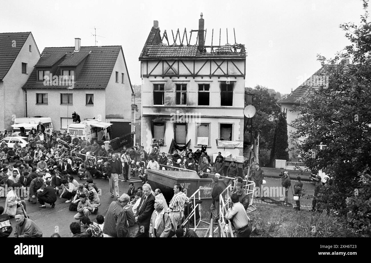 Germany, Solingen, 30.05.1993 Archive: 40-47-33 Arson attack Solingen ...