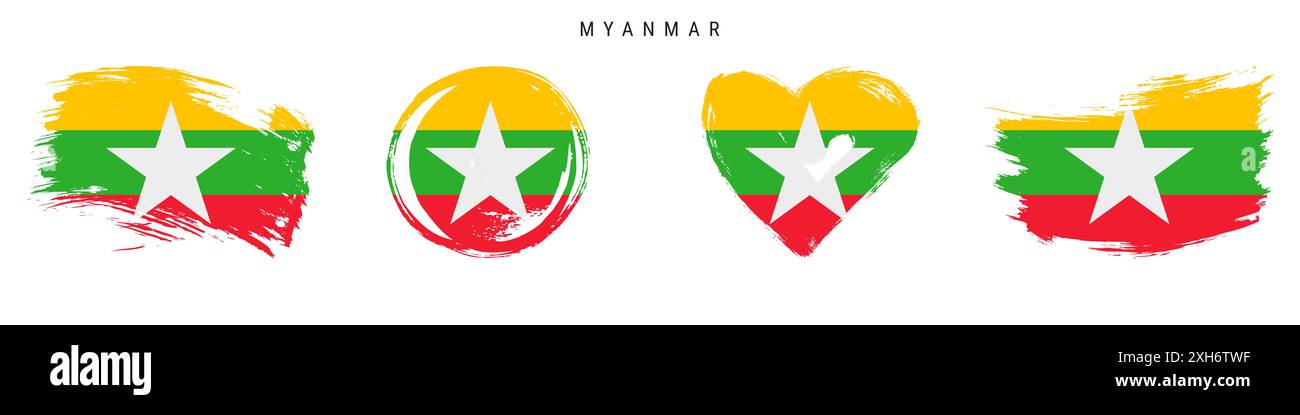 Burma style brush hi-res stock photography and images - Alamy