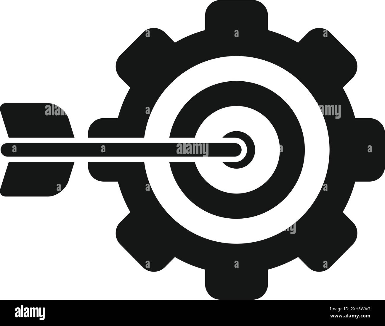Reaching the center Stock Vector Images - Alamy