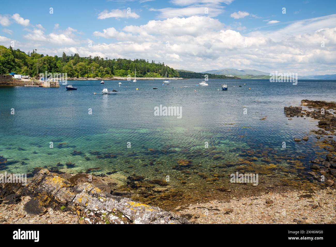 Armadale Bay on the Isle of Sky, where CalMac ferries from Malaig ...