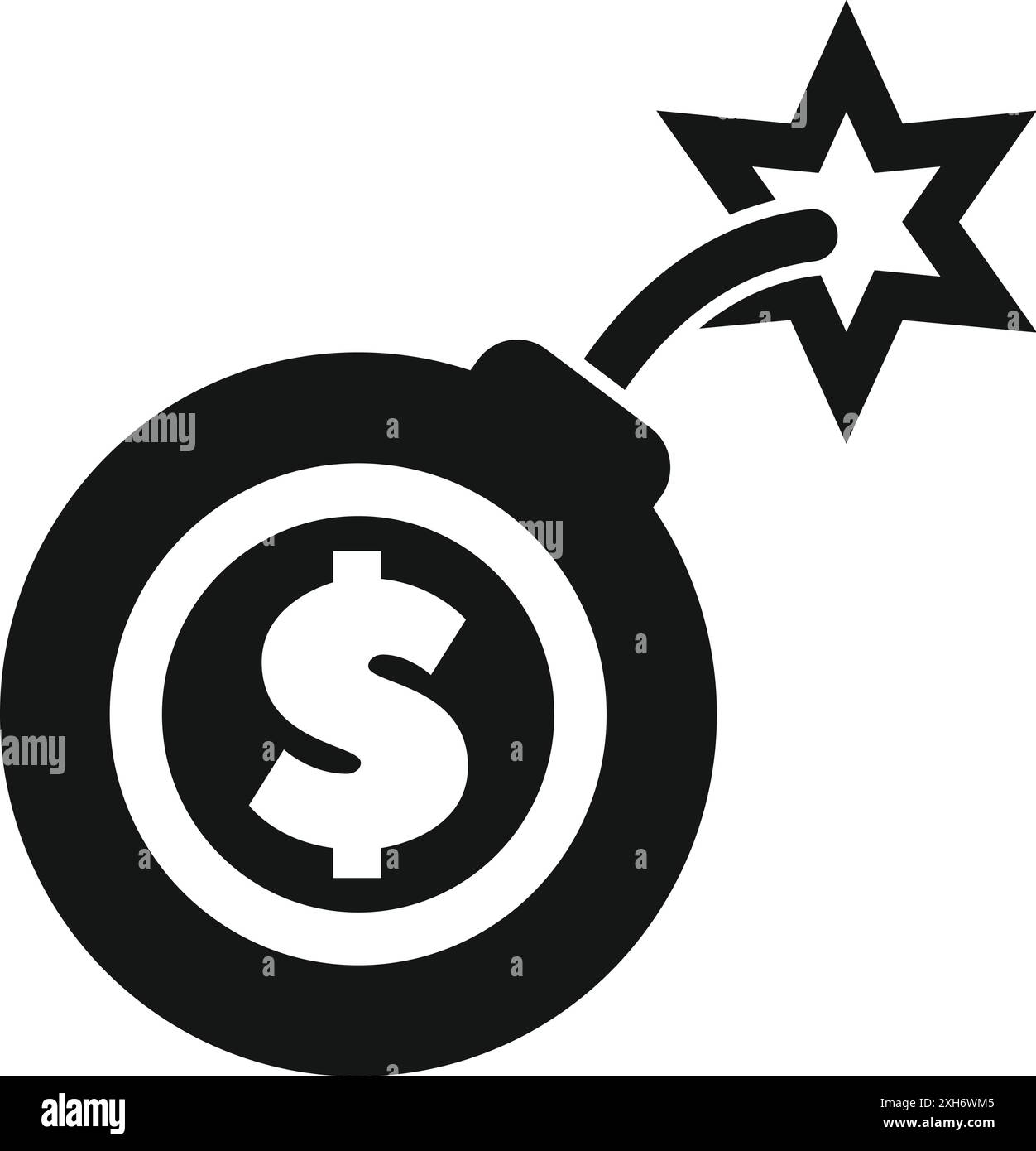 Explosive loss of inflation Stock Vector Images - Alamy