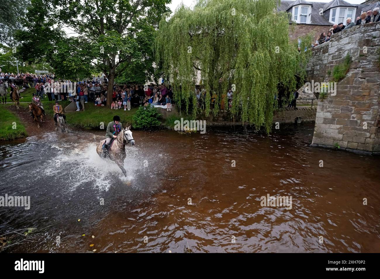 Jedburgh, UK. 12th July, 2024. Jethart Callant's Festival 2024, Riders ...