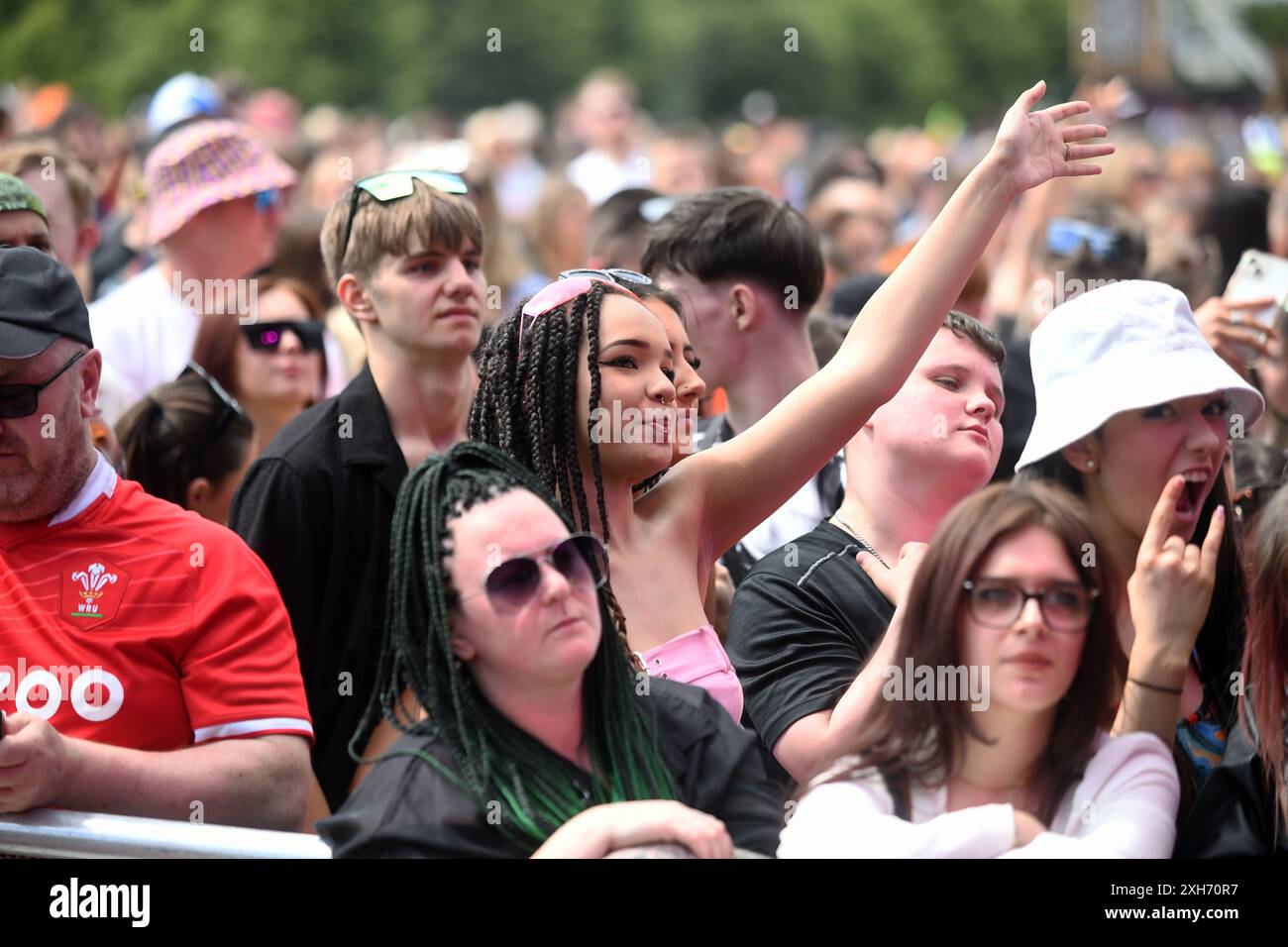 Crowds at the Transmt Festival at Glasgow Green in Glasgow. Picture ...