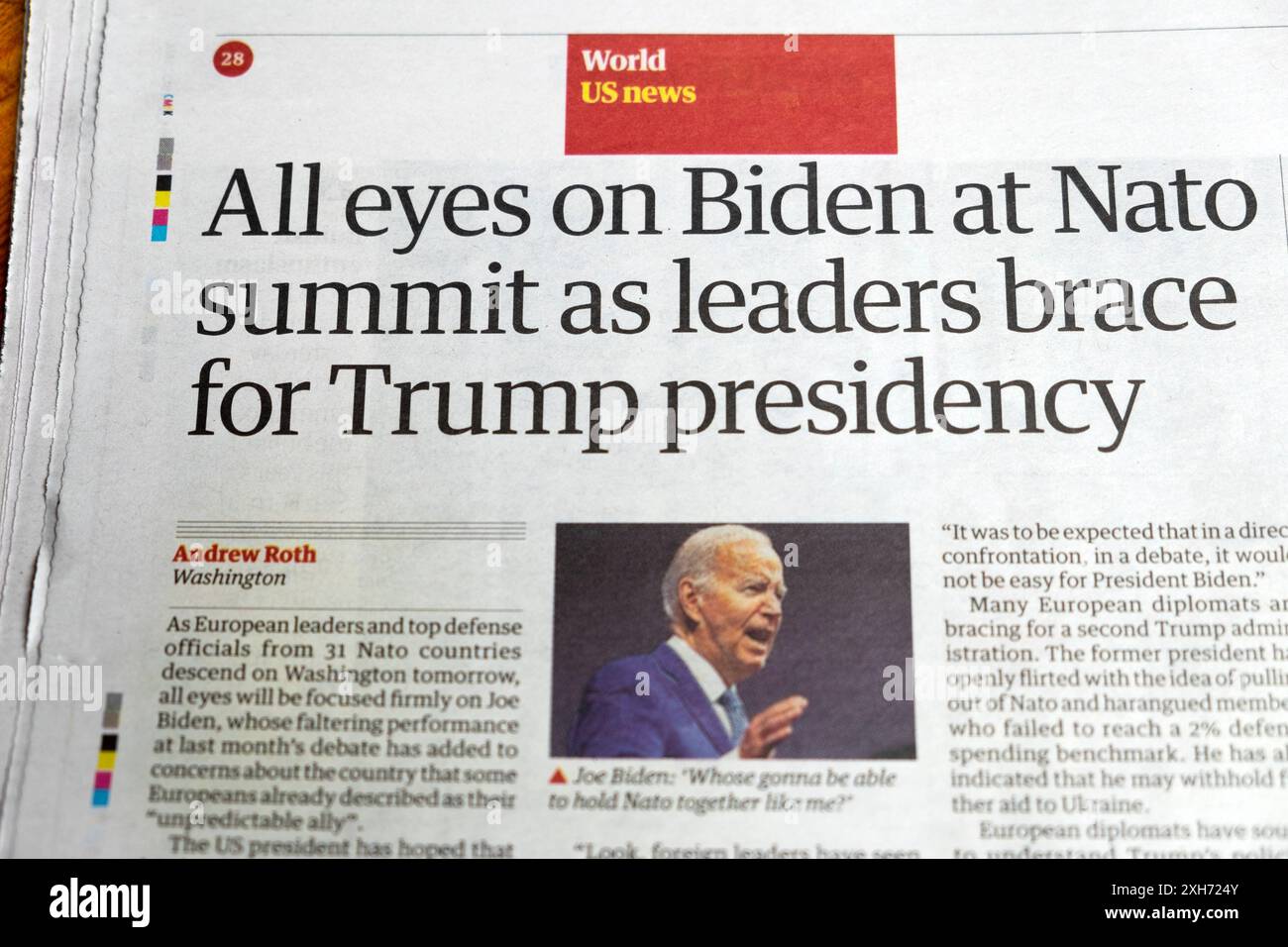 'All eyes on Biden at Nato summit as (European) leaders brace for Trump ...
