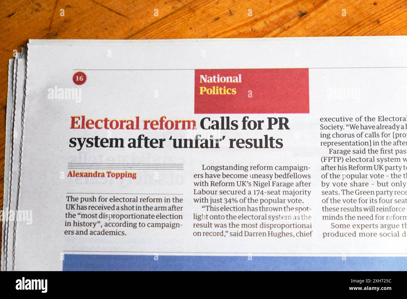 'Electoral reform Calls for PR system after 'unfair' results' Guardian ...