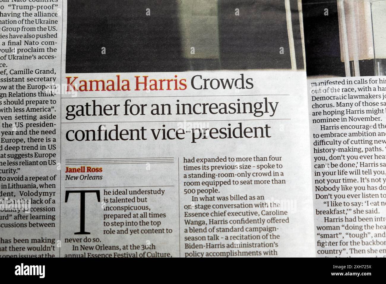 'Kamala Harris Crowds gather for an increasingly confident vice ...