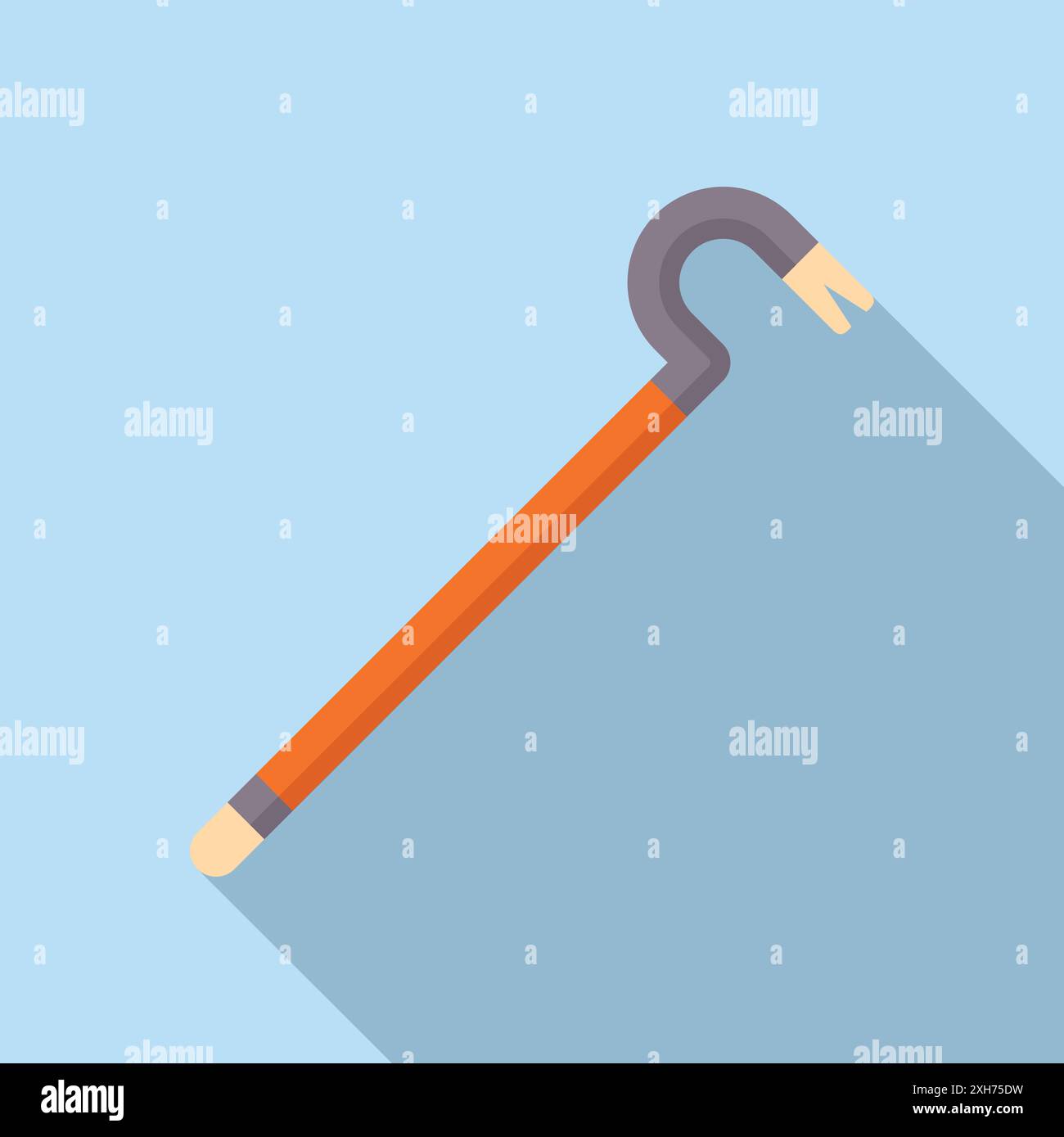 Crowbar tool forcing opening pry bar construction icon, flat style ...