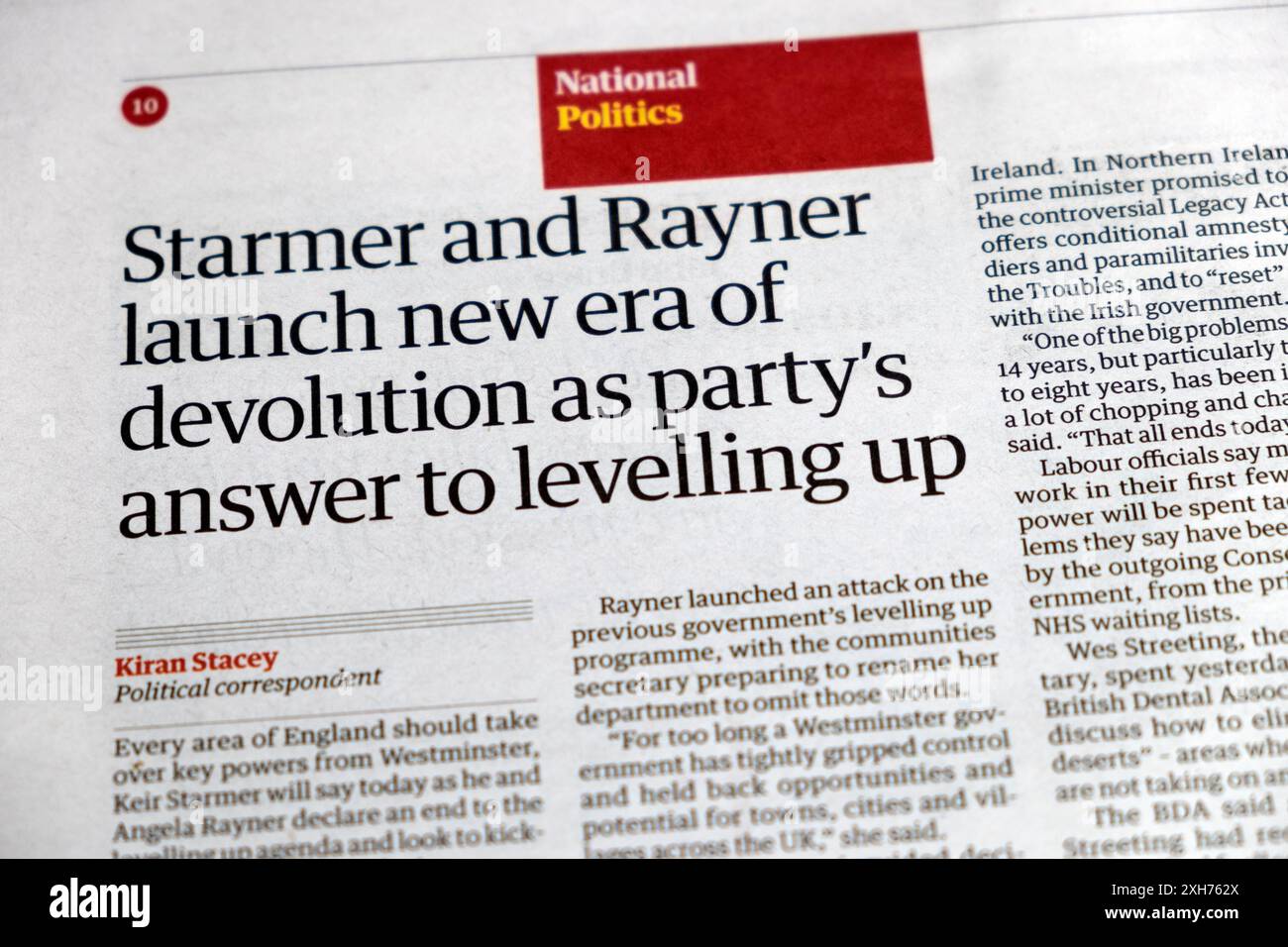 Keir 'Starmer and Rayner launch new era of devolution as party 's ...