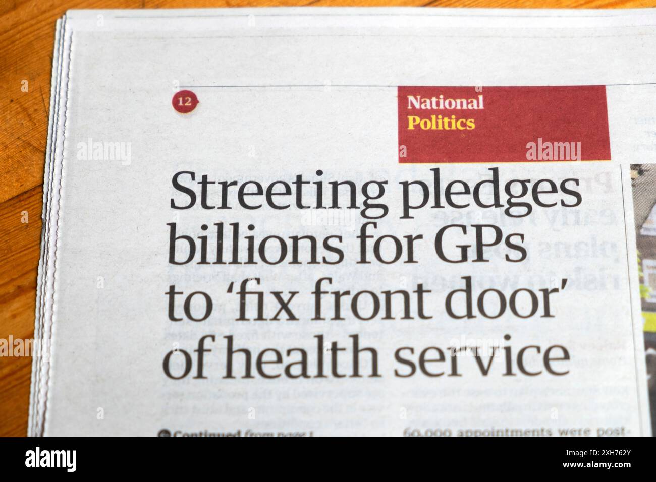 Labour Health Secretary Wes 'Streeting pledges billions for GPs to fix ...