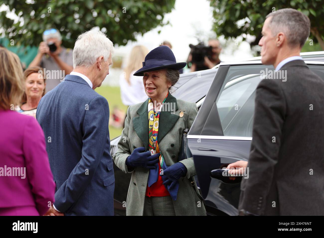 The Princess Royal during a visit to the Riding for the Disabled ...