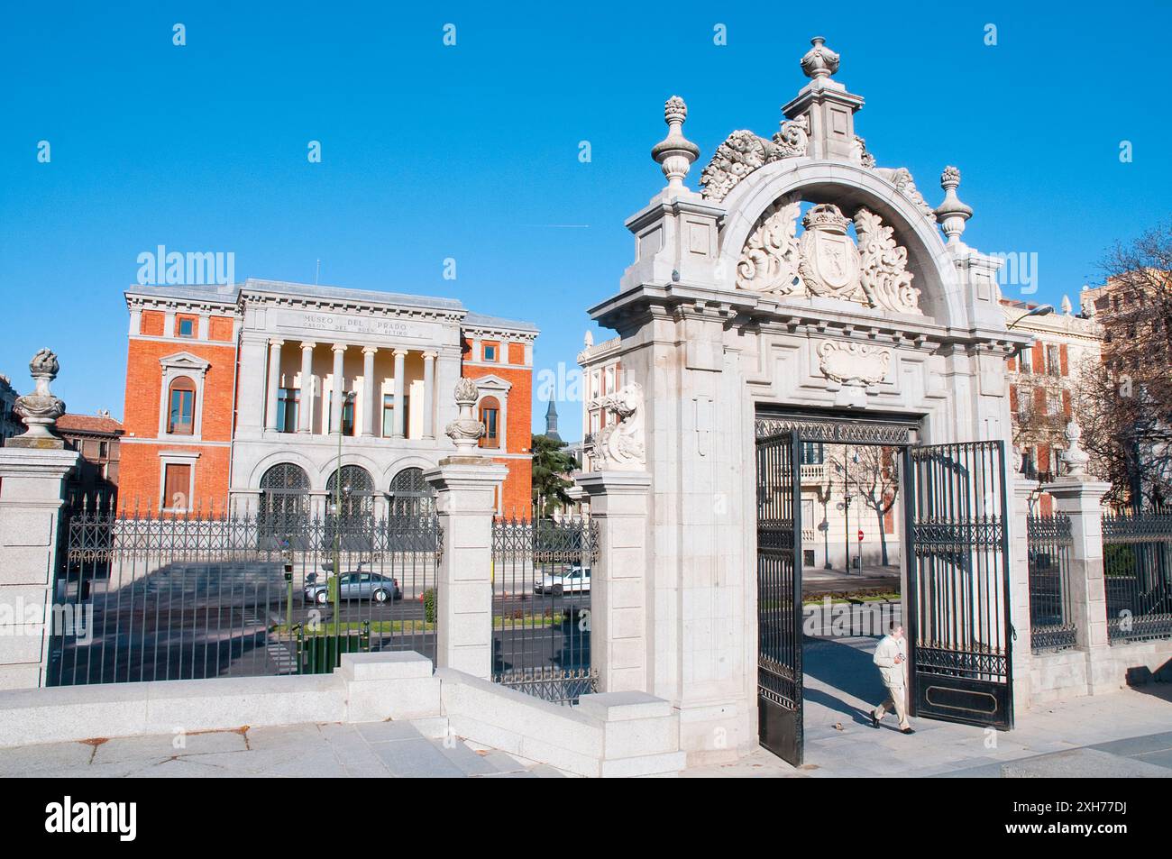 Cason del Buen Retiro from El Retiro park. Madrid, Spain Stock Photo ...