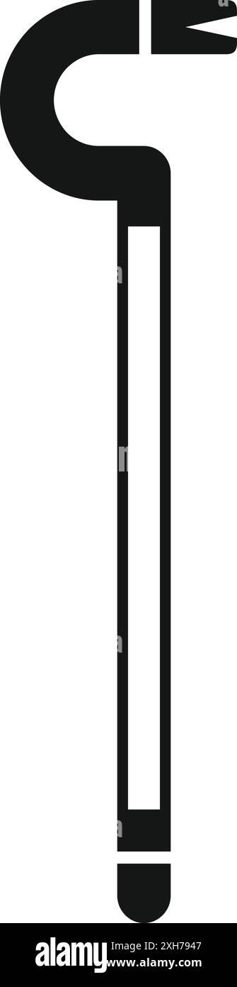 Crowbar tool forcing opening pry bar icon Stock Vector Image & Art - Alamy