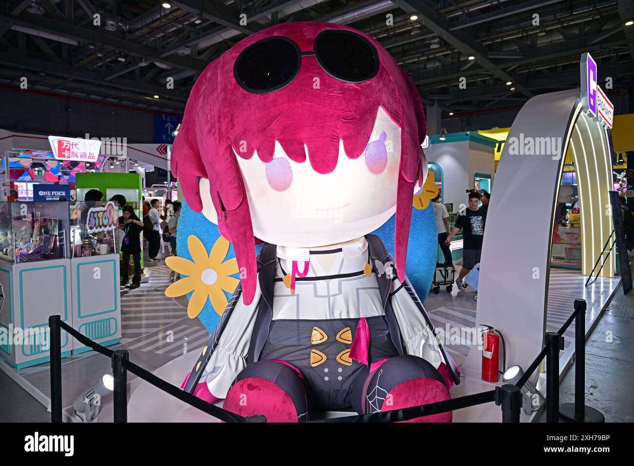 Shanghai, China. 12th July, 2024. A view of Bilibili World 2024, a ...