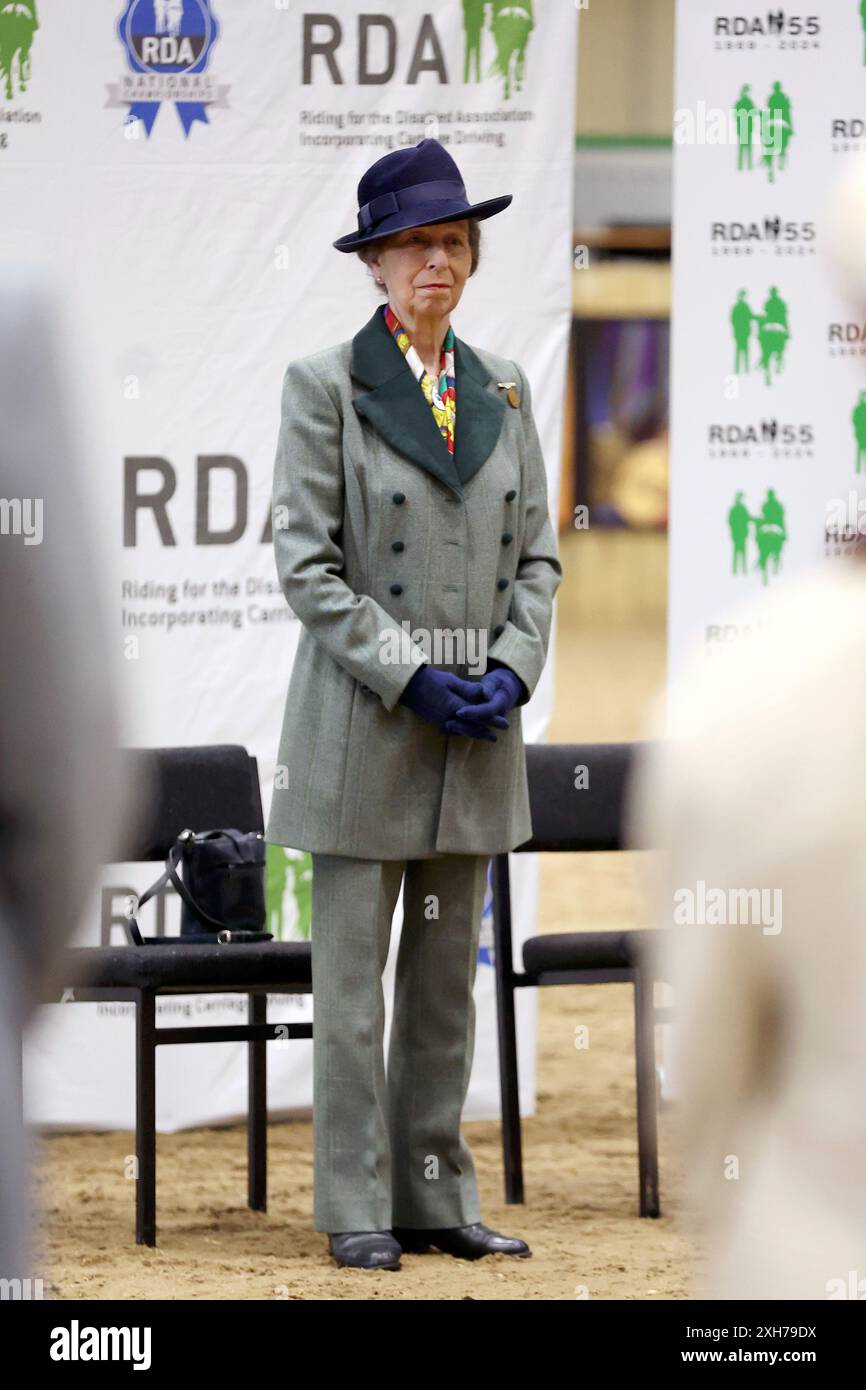 The Princess Royal during a visit to the Riding for the Disabled ...