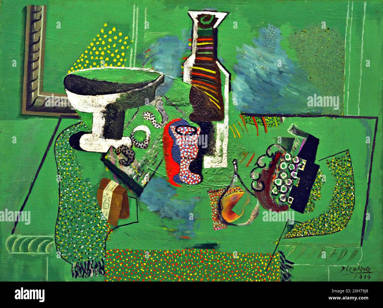 Green Still Life, 1914 (Painting) by Artist Picasso, Pablo (1881-1973 ...