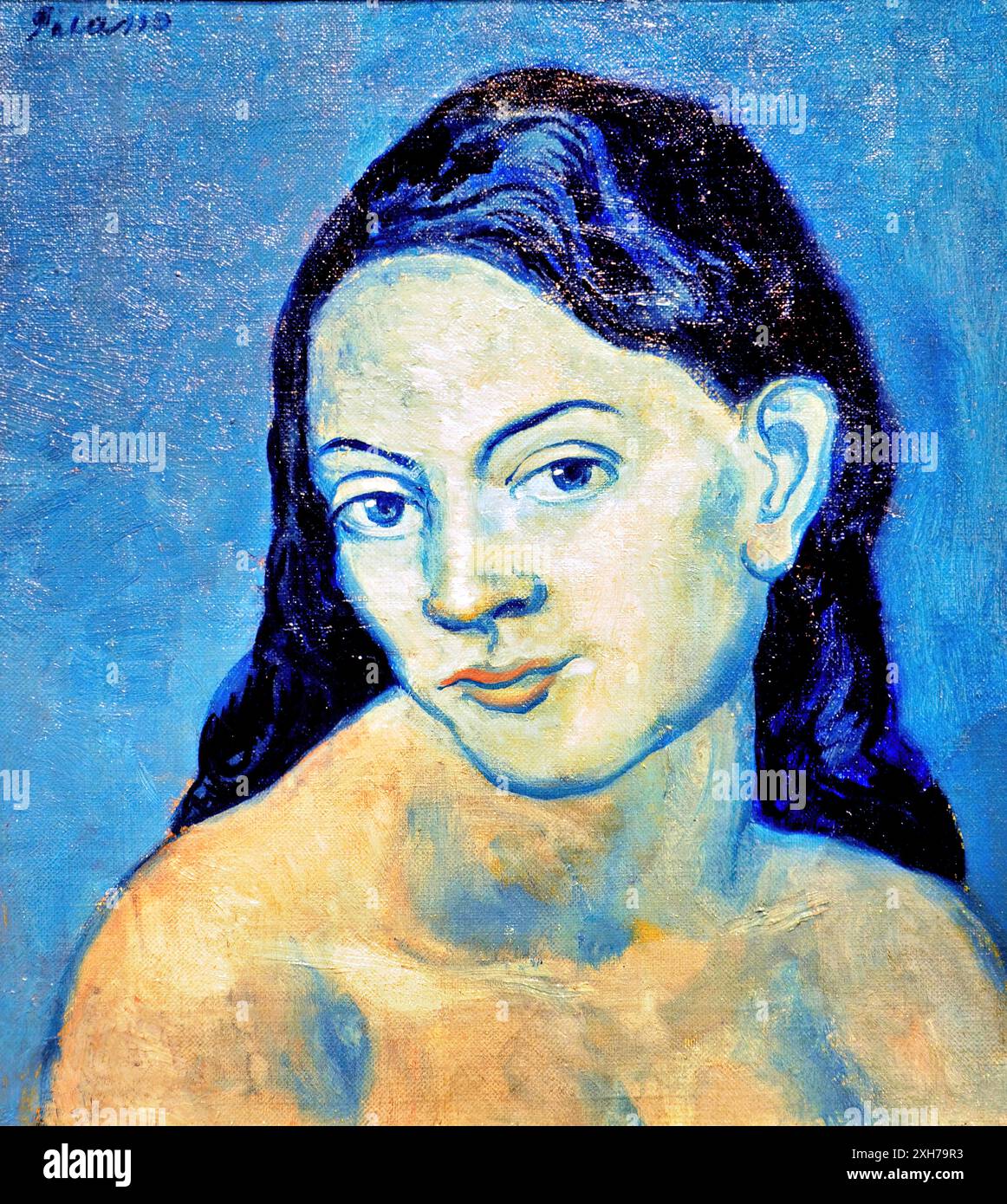 Head of a Woman, 1903 (Painting) by Artist Picasso, Pablo (1881-1973 ...