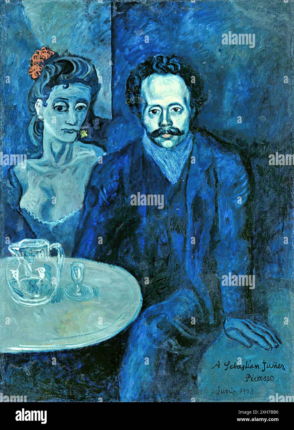 Portrait of Sebastian Juner Vidal, 1903 (Painting) by Artist Picasso ...