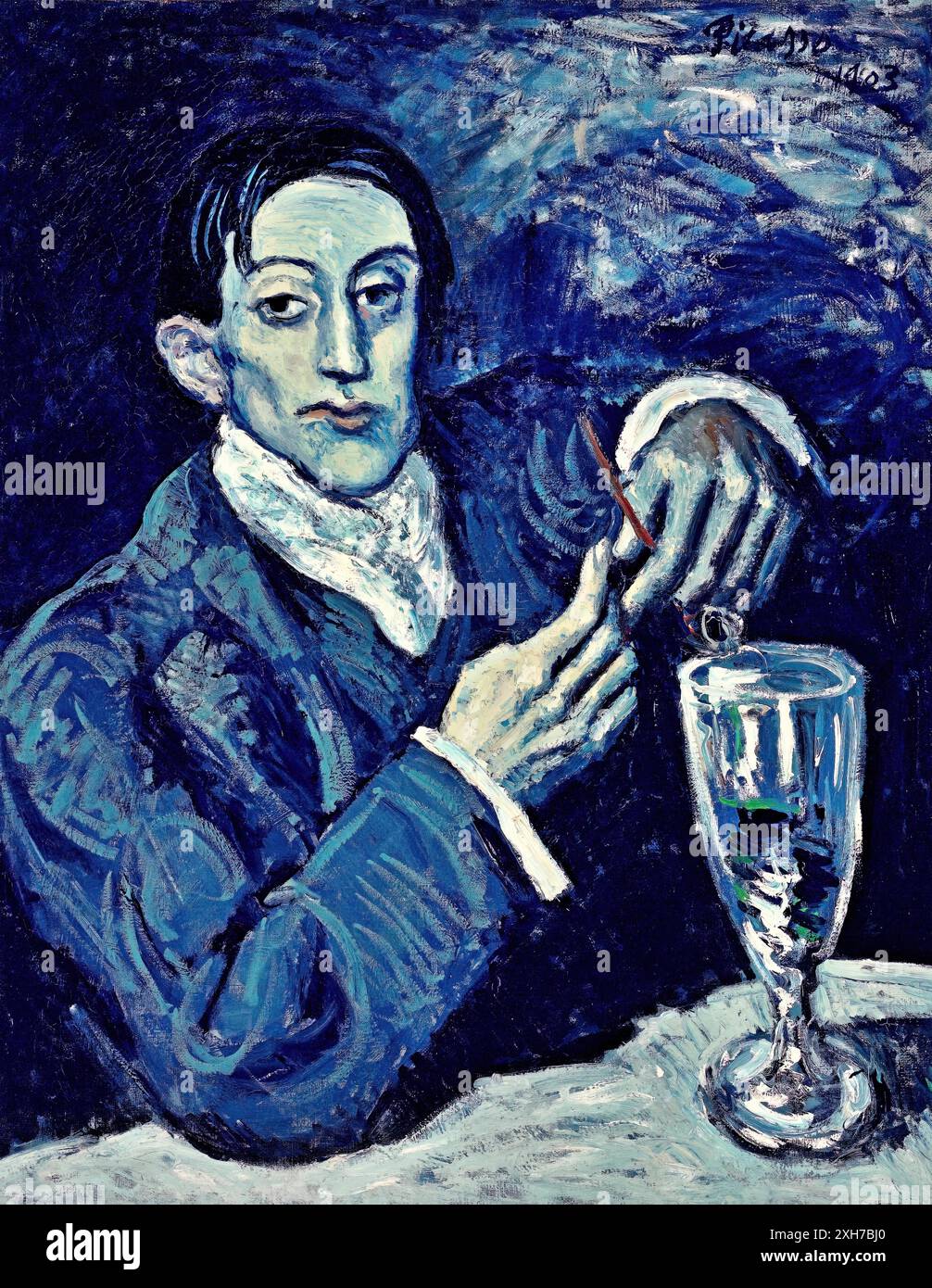 Portrait d'Angel Fernandez de Soto, 1903 (Painting) by Artist Picasso ...