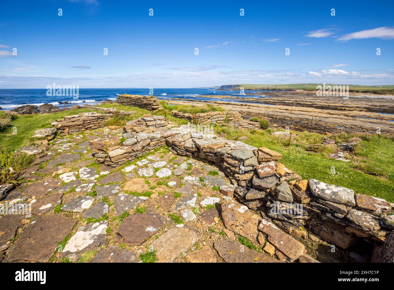 The Brough of Birsay Viking Settlement on Brough Island, Orkney Islands ...