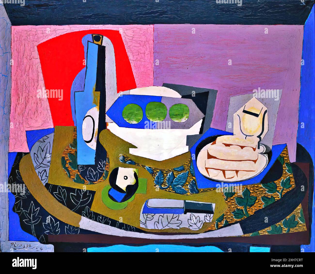 Still Life with Biscuits, 1924 (Painting) by Artist Picasso, Pablo ...