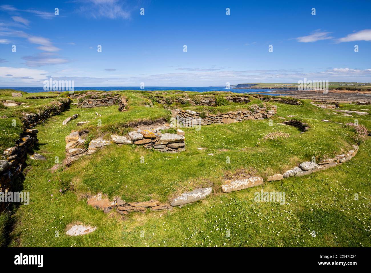 The Brough of Birsay Viking Settlement on Brough Island, Orkney Islands ...