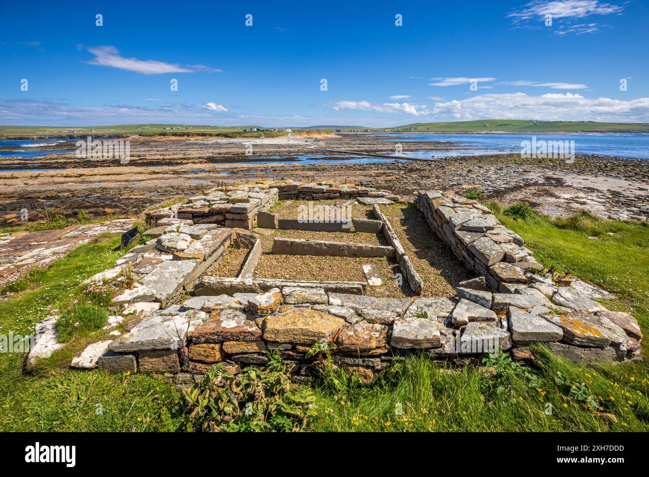 The Brough of Birsay Viking Settlement on Brough Island, Orkney Islands ...