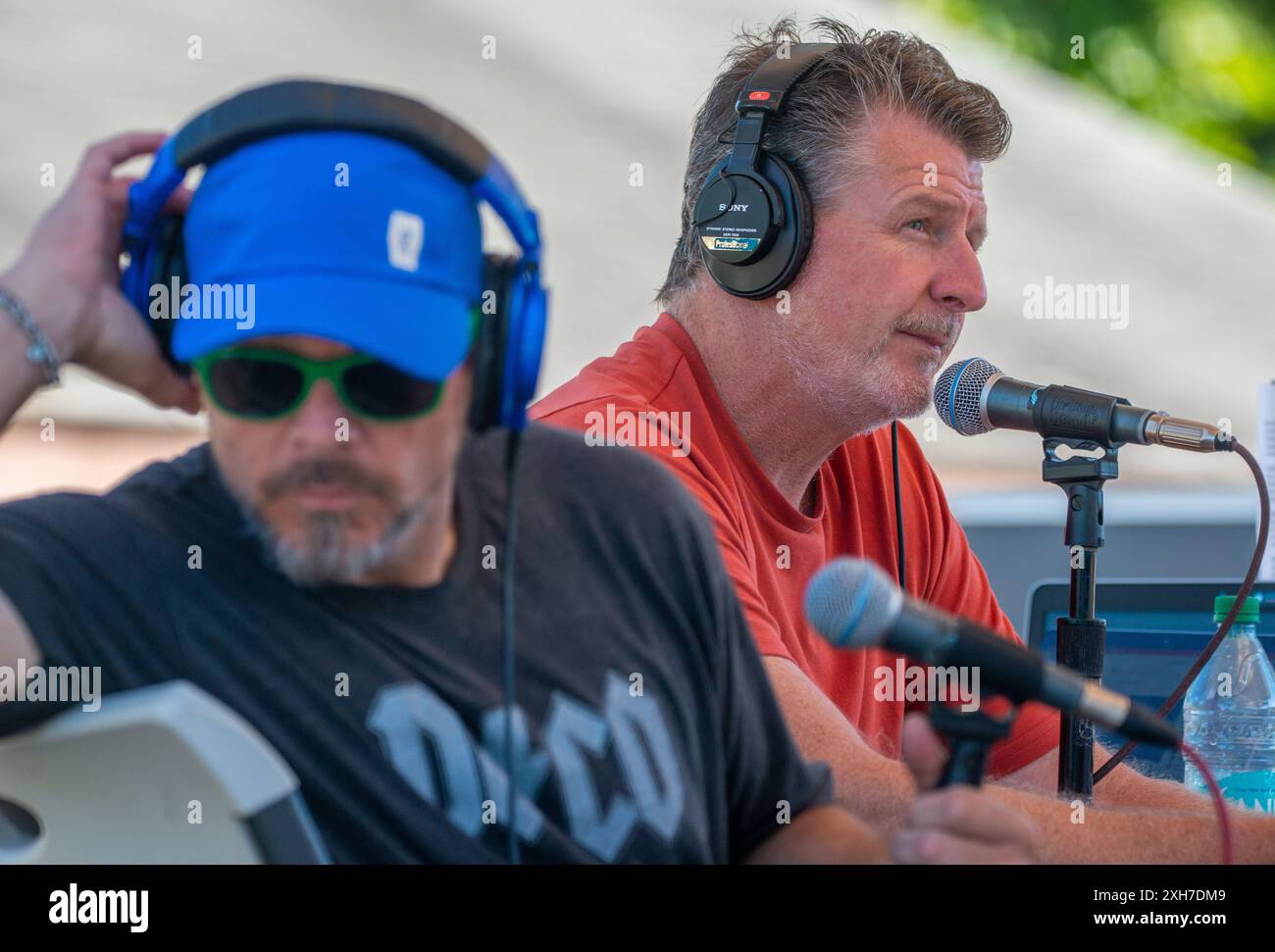 Allentown, United States. 11th July, 2024. From left, Casey Fosbenner ...
