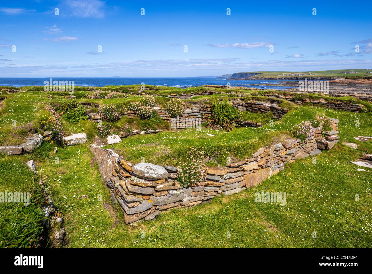 The Brough of Birsay Viking Settlement on Brough Island, Orkney Islands ...