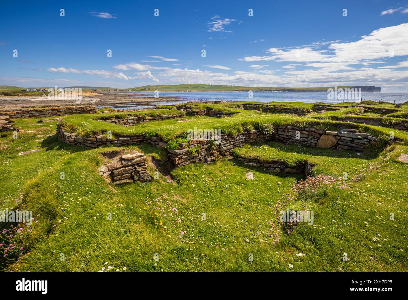 The Brough of Birsay Viking Settlement on Brough Island, Orkney Islands ...