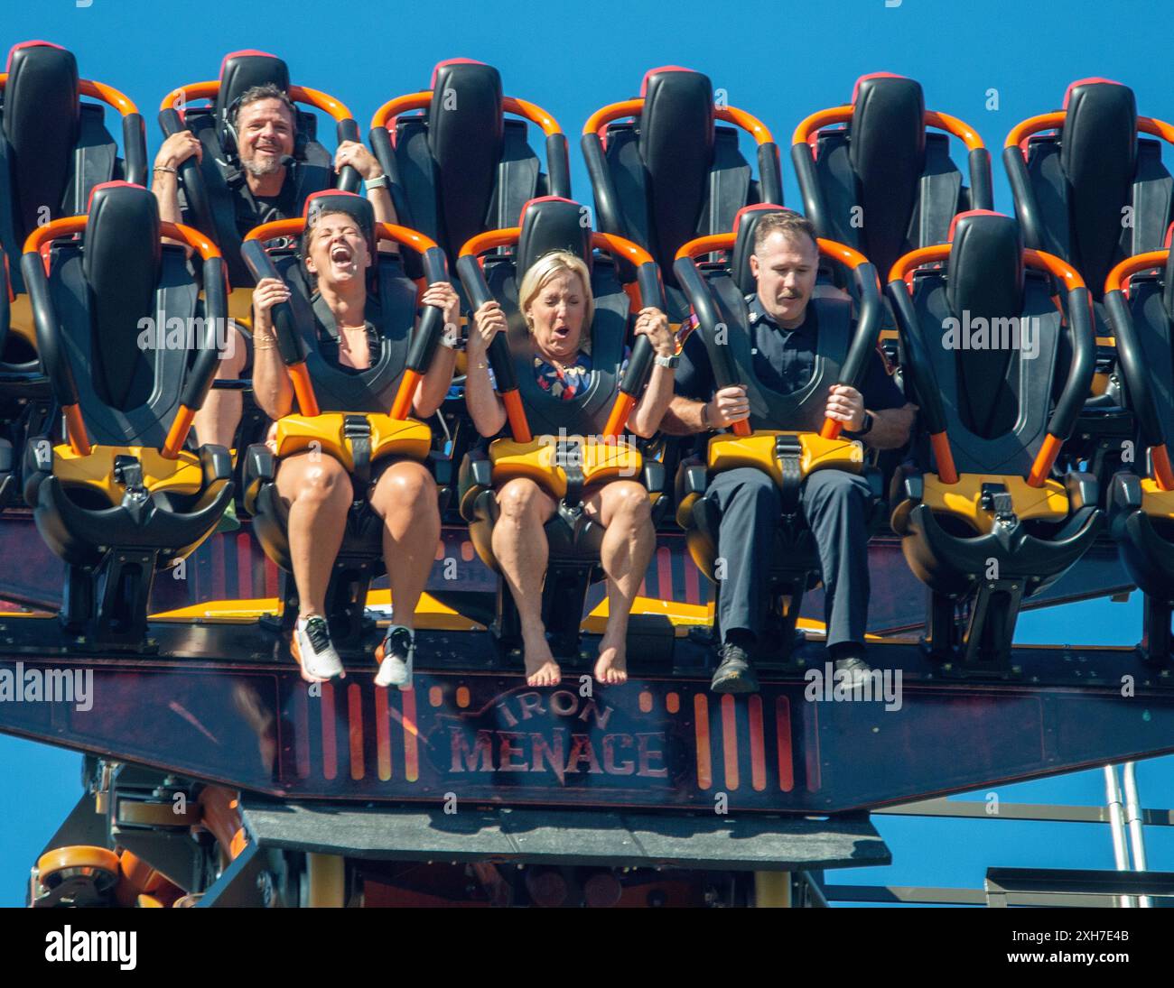 Allentown, United States. 11th July, 2024. From left, Kathy Romano and ...