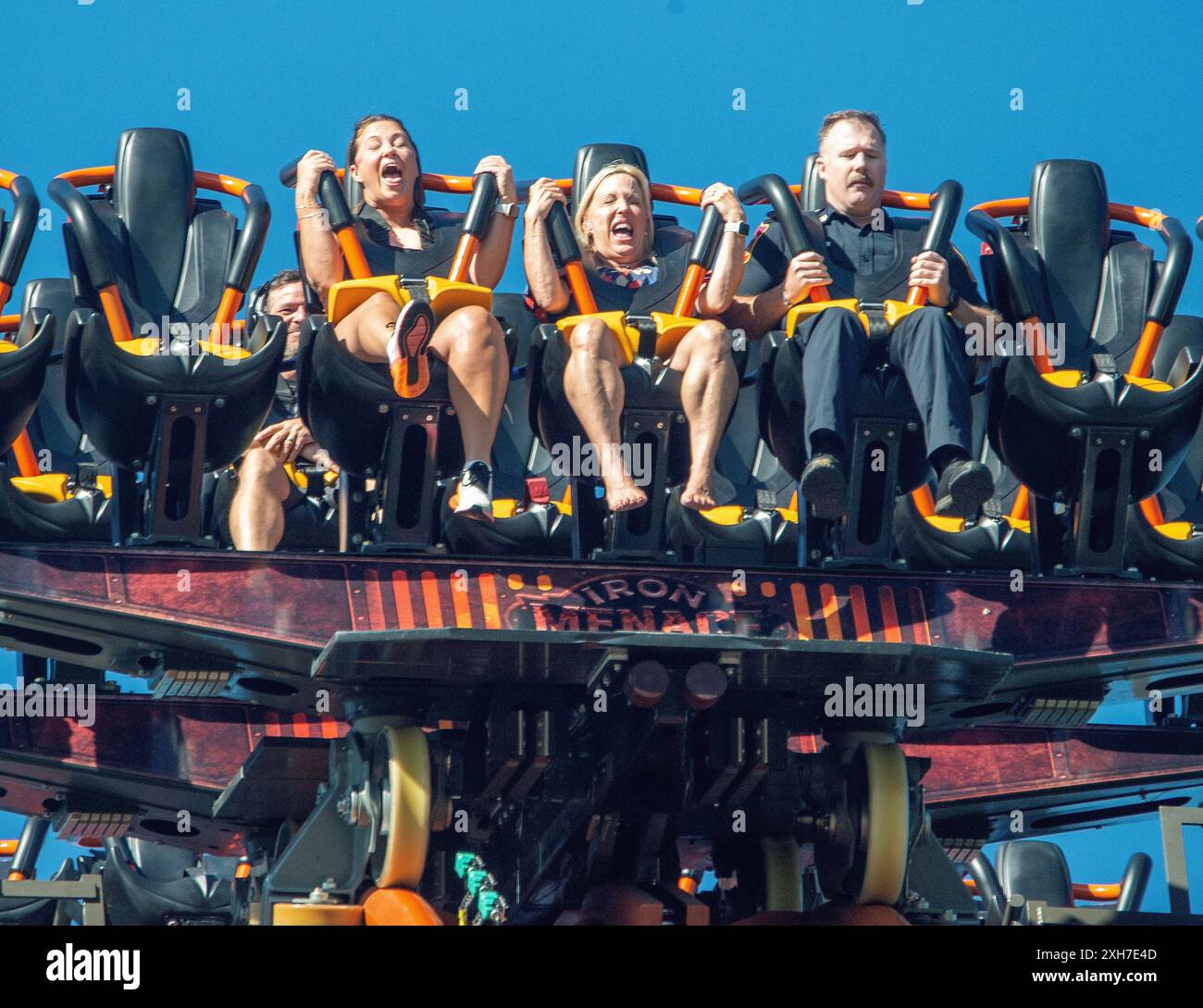 Allentown, United States. 11th July, 2024. From left, Kathy Romano and ...