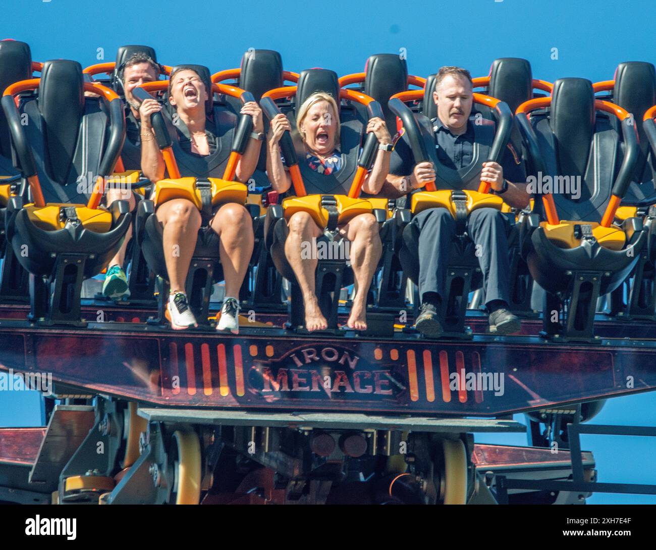 Allentown, United States. 11th July, 2024. From left, Kathy Romano and ...