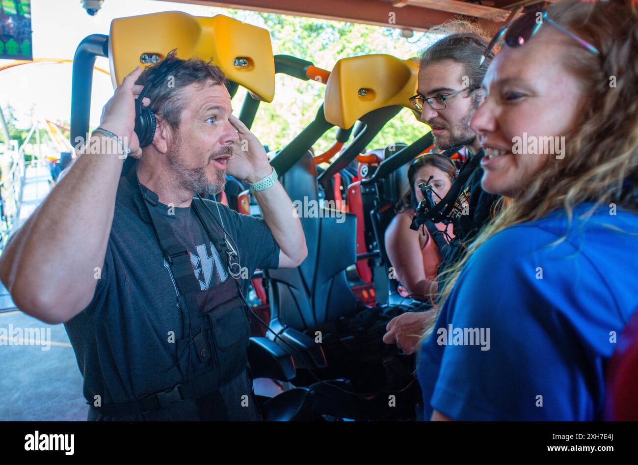 Allentown, United States. 11th July, 2024. Casey Fosbenner has his ...