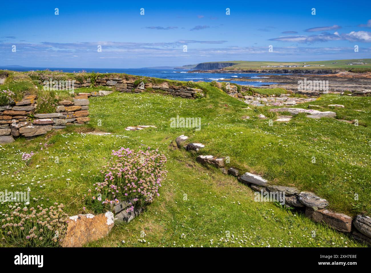The Brough of Birsay Viking Settlement on Brough Island, Orkney Islands ...