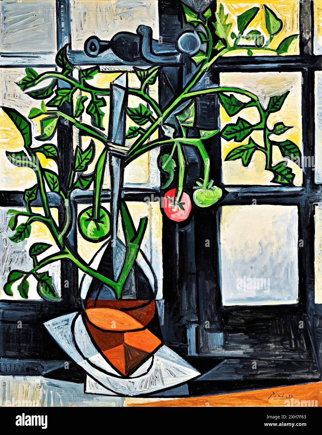 Tomato Plant, 1944 (Painting) by Artist Picasso, Pablo (1881-1973 ...