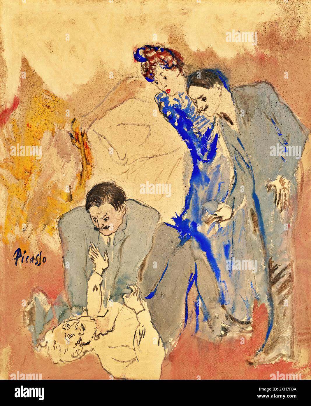 The Strangler, 1904 (Painting) by Artist Picasso, Pablo (1881-1973 ...